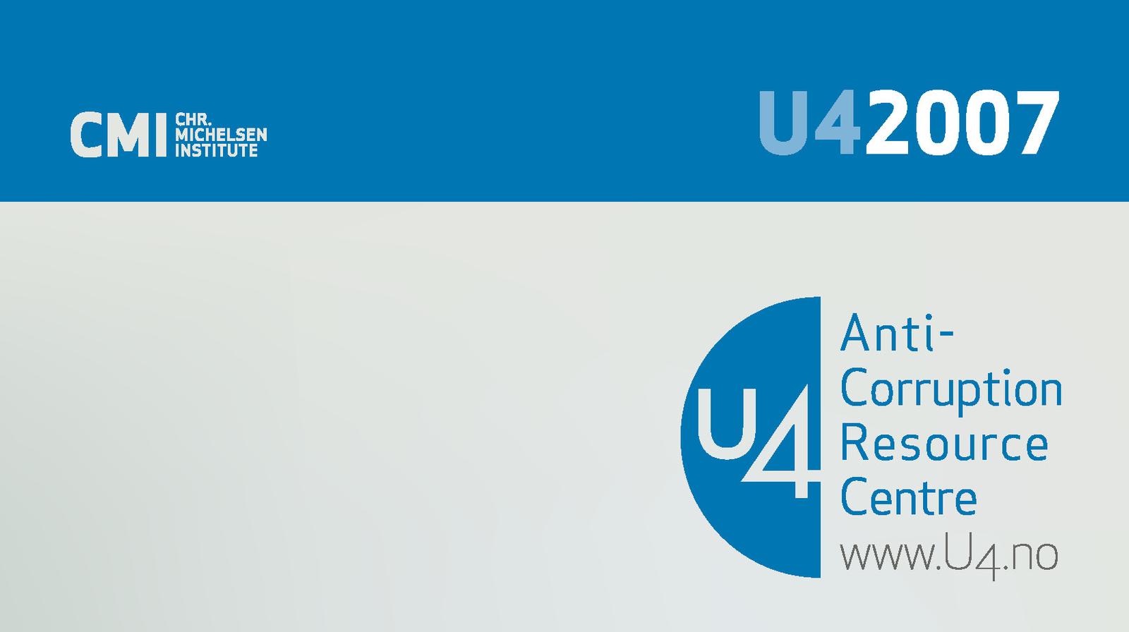 How can Technical Assistance support the Implementation of UNCAC? U4 ...