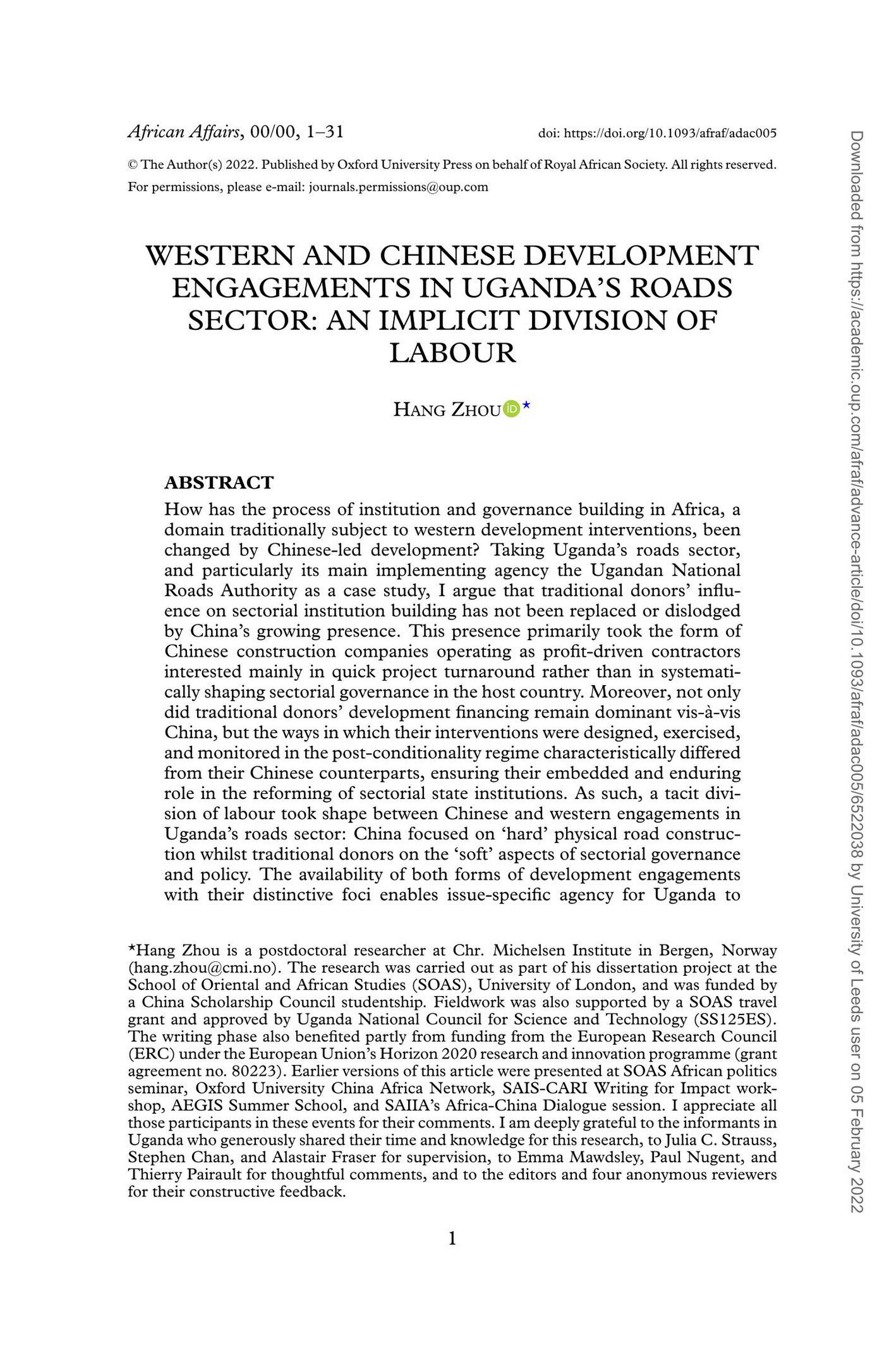 Western And Chinese Development Engagements In Uganda s Roads Sector western-and-chinese-development-engagements-in-uganda-s-roads-sector