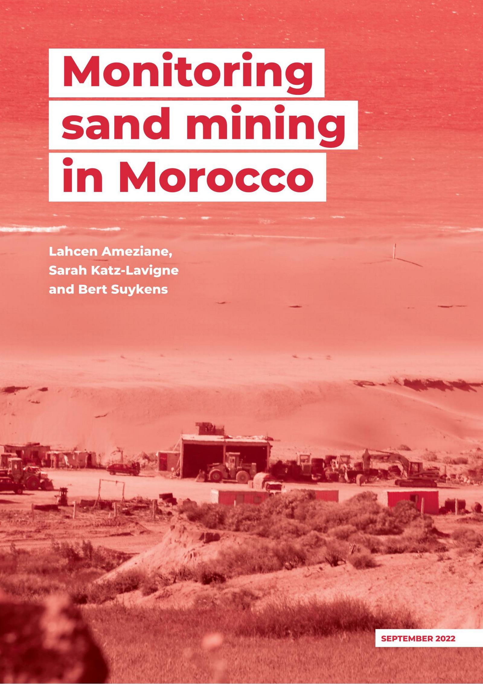 Monitoring sand mining in Morocco