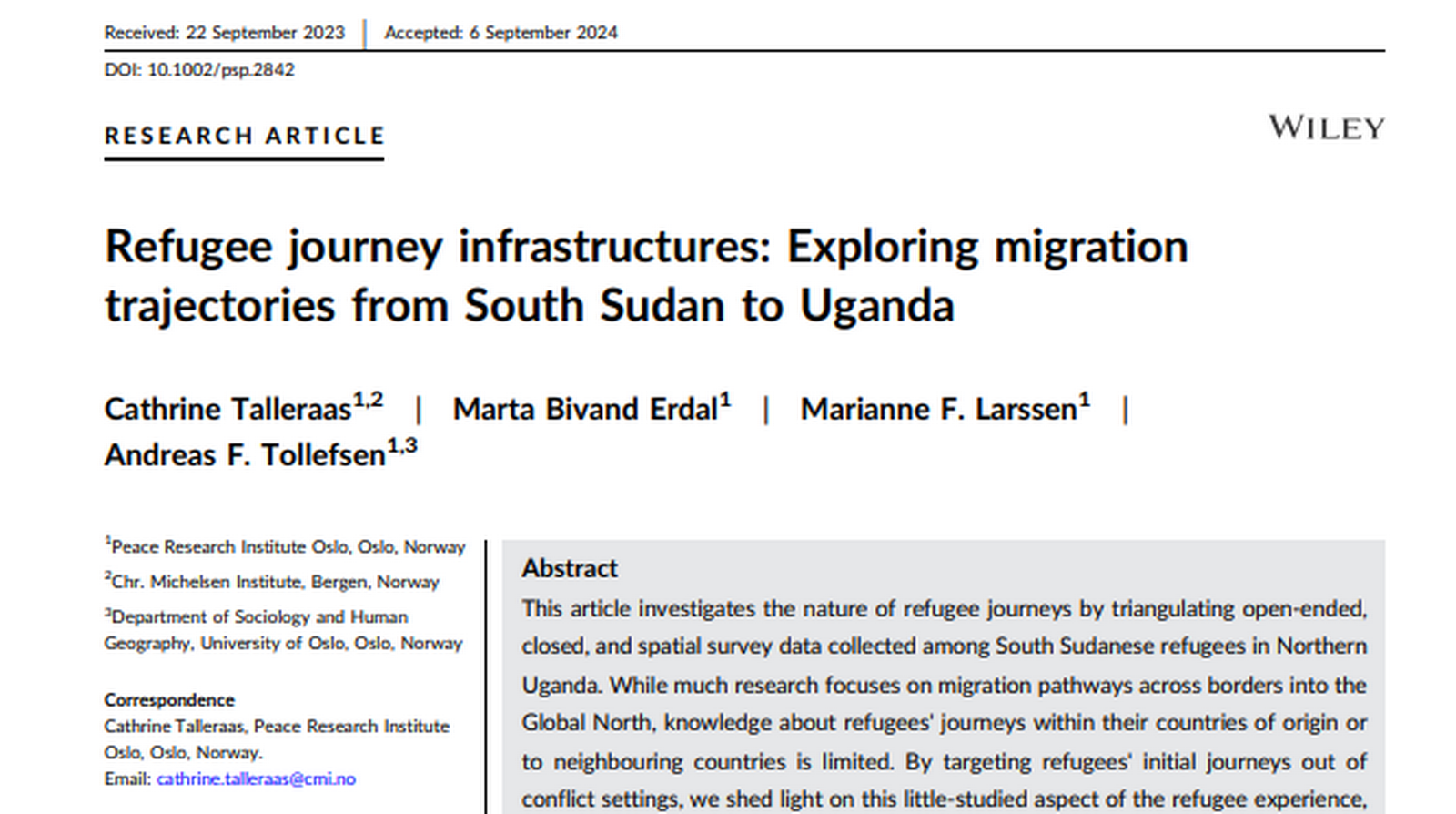 Refugee journey infrastructures: Exploring migration trajectories from ...
