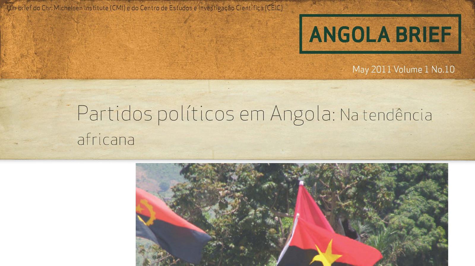 Partidos políticos em Angola: Na tendência africana