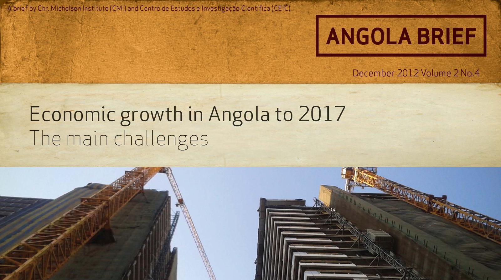 Economic growth in Angola to 2017: The main challenges