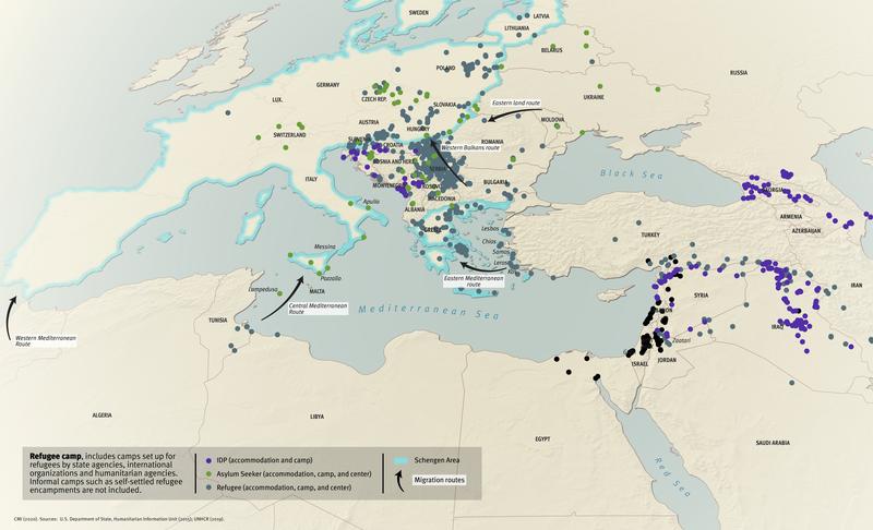 The genealogy of refugee camps in the Middle East